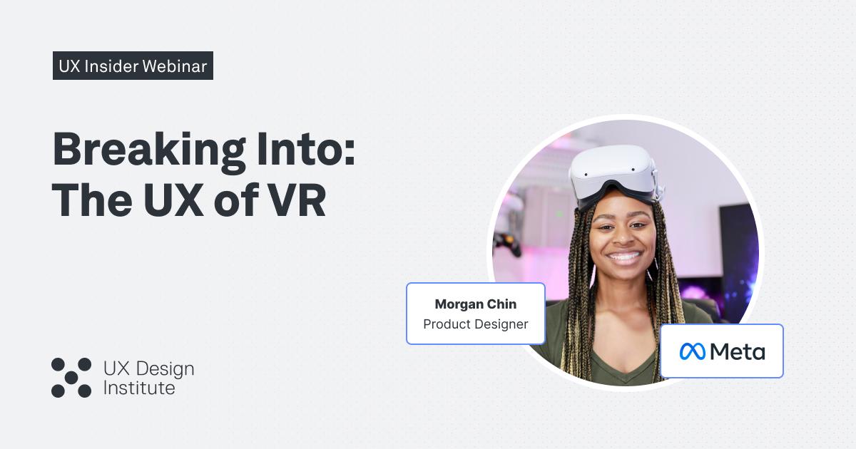 The UX of VR with Meta | UX Design Institute