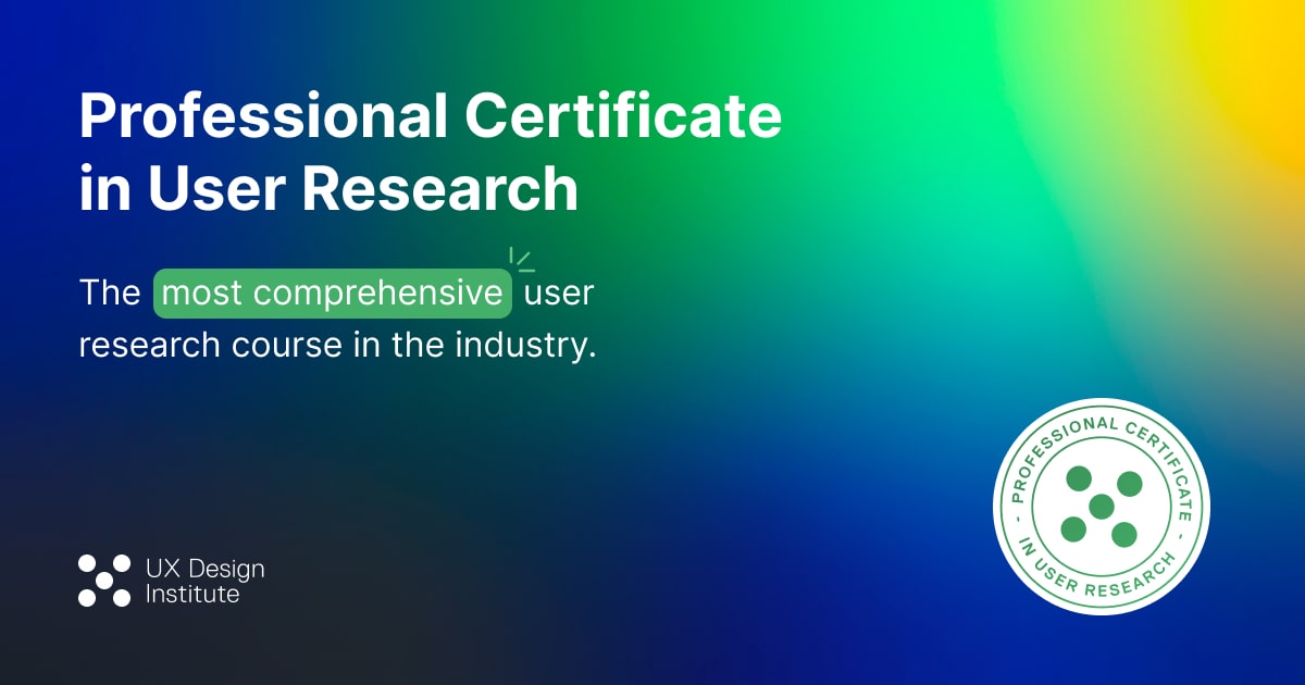 User Research Course for UX | UX Design Institute