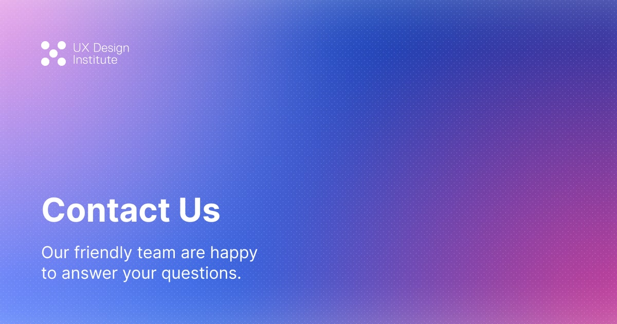 Contact Us | UX Design Institute